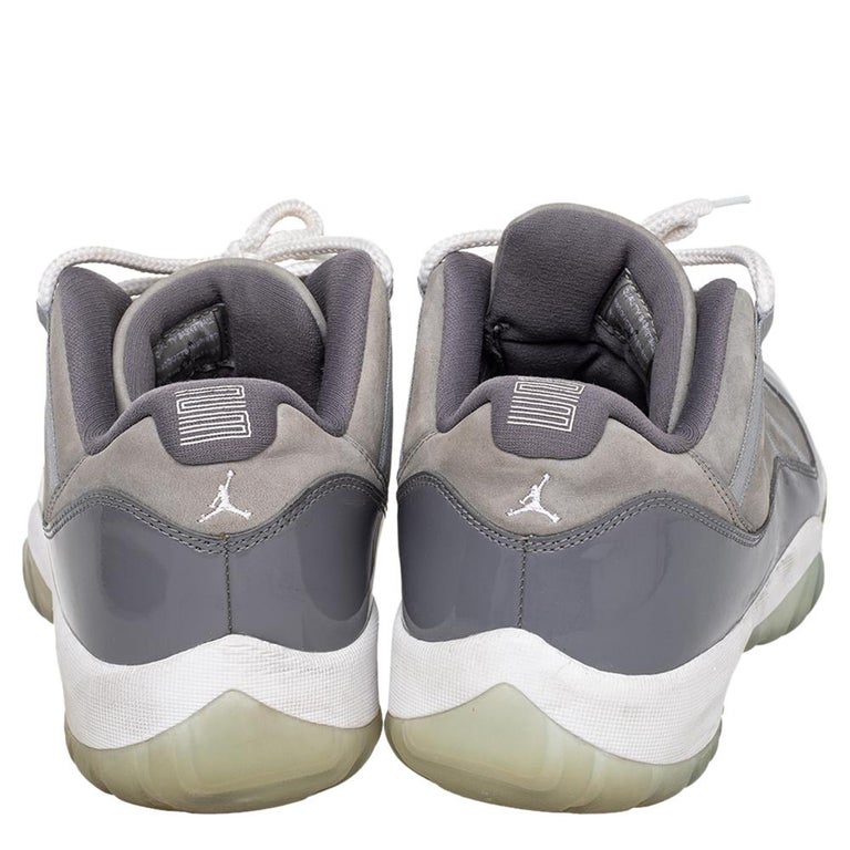 Jordan Patent Leather And Nubuck Leather Air Jordan 11 Retro Sneaker ...