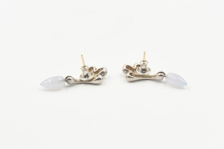 Jordan Schlanger Moonstone Sterling Silver Necklace and Earring Set at ...