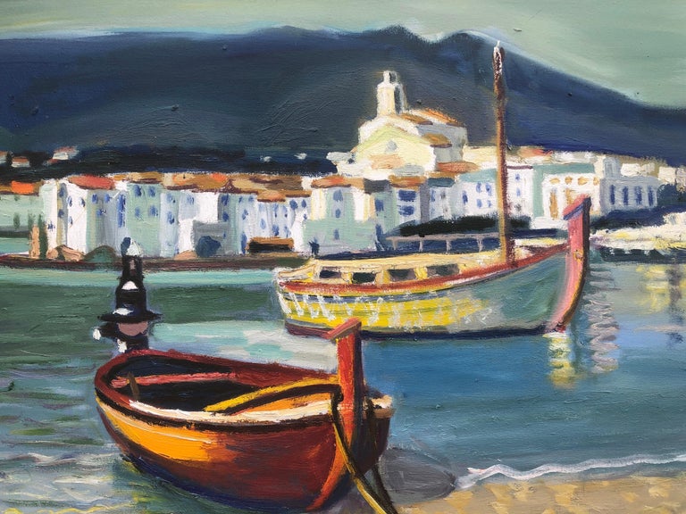 Jordi Curos - Cadaques Spain oil on canvas painting seascape landscape ...