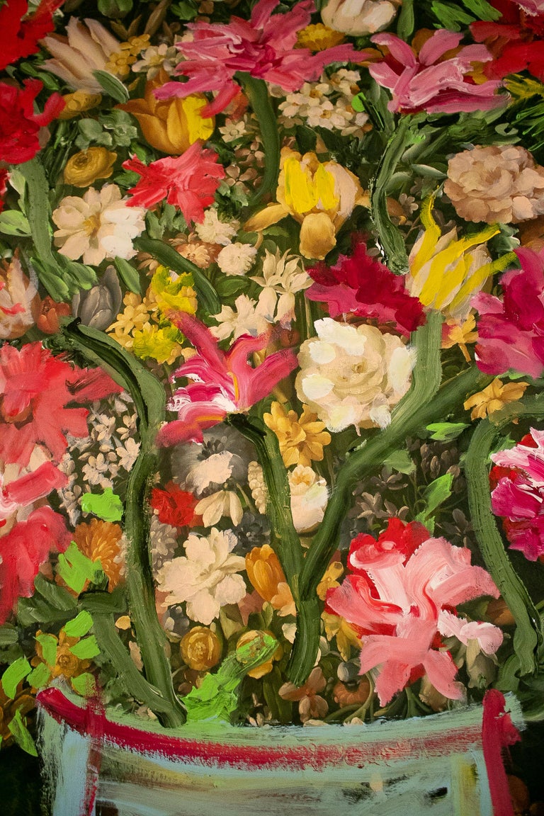 Peinture à l'huile de la série Marbella « Flower Power » de Jordi Moll ...