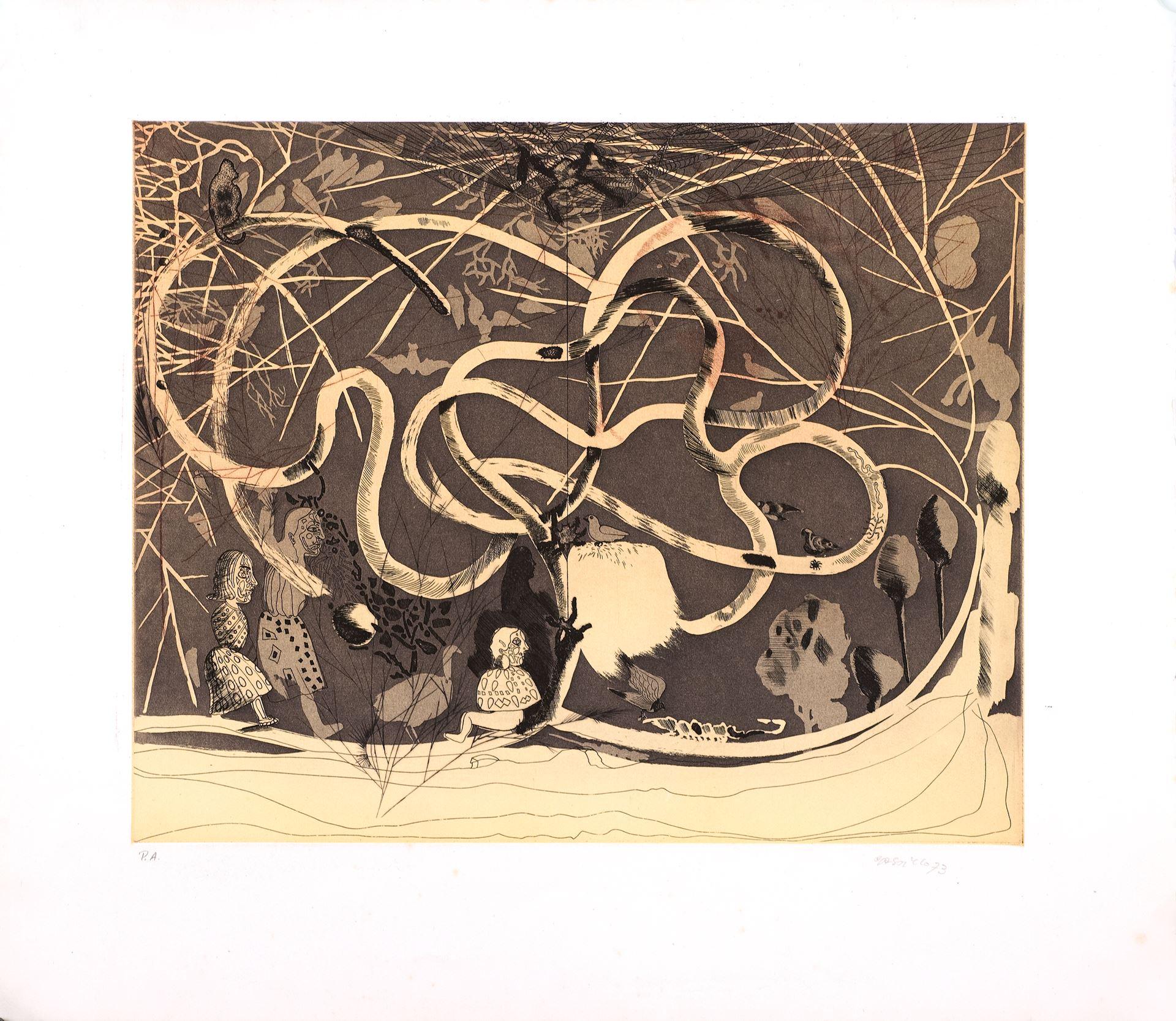 Jorge Castillo - Grabado artístico original de edición limitada firmado ...