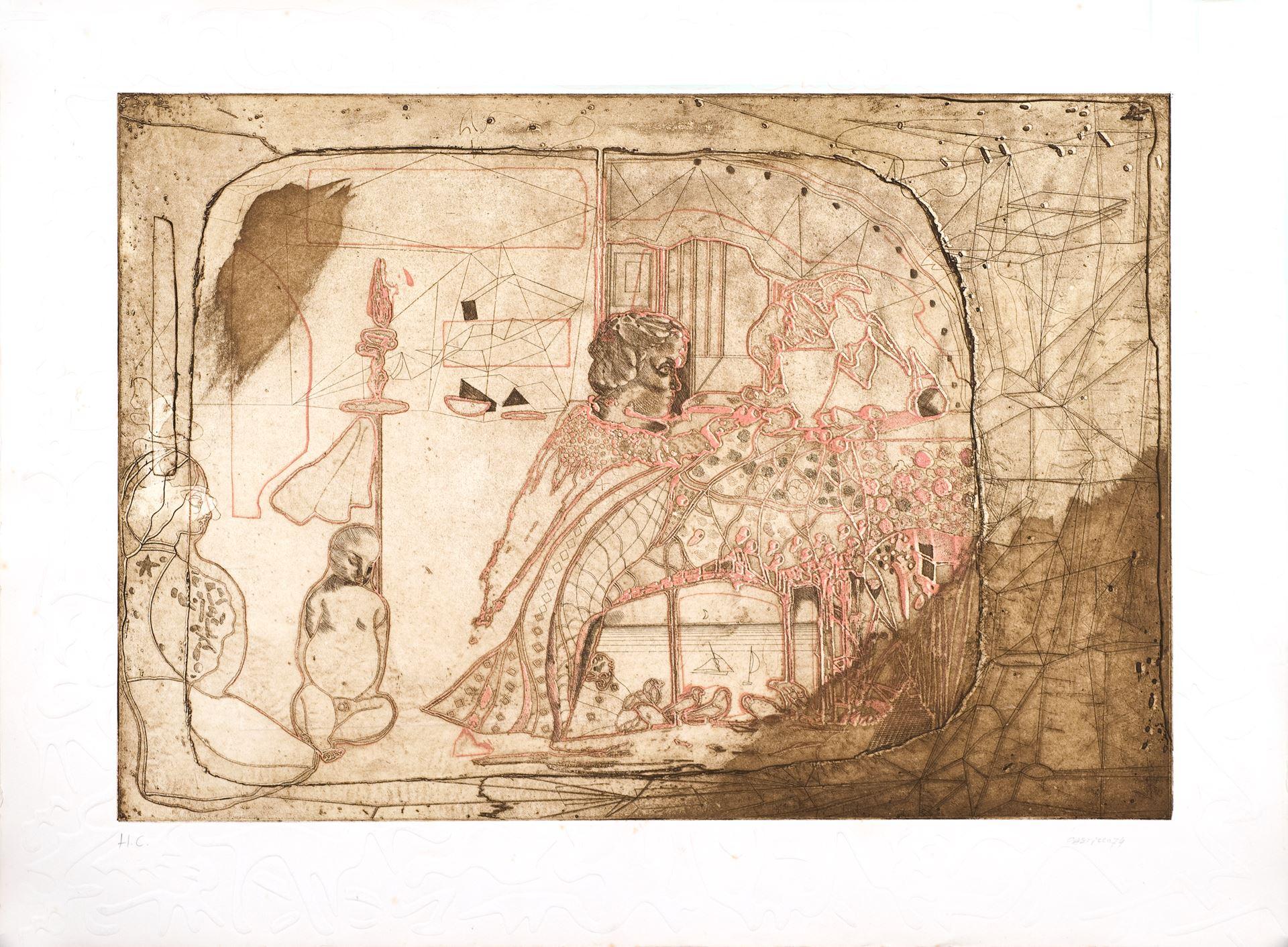 Jorge Castillo - grabado artístico original de edición limitada firmado ...