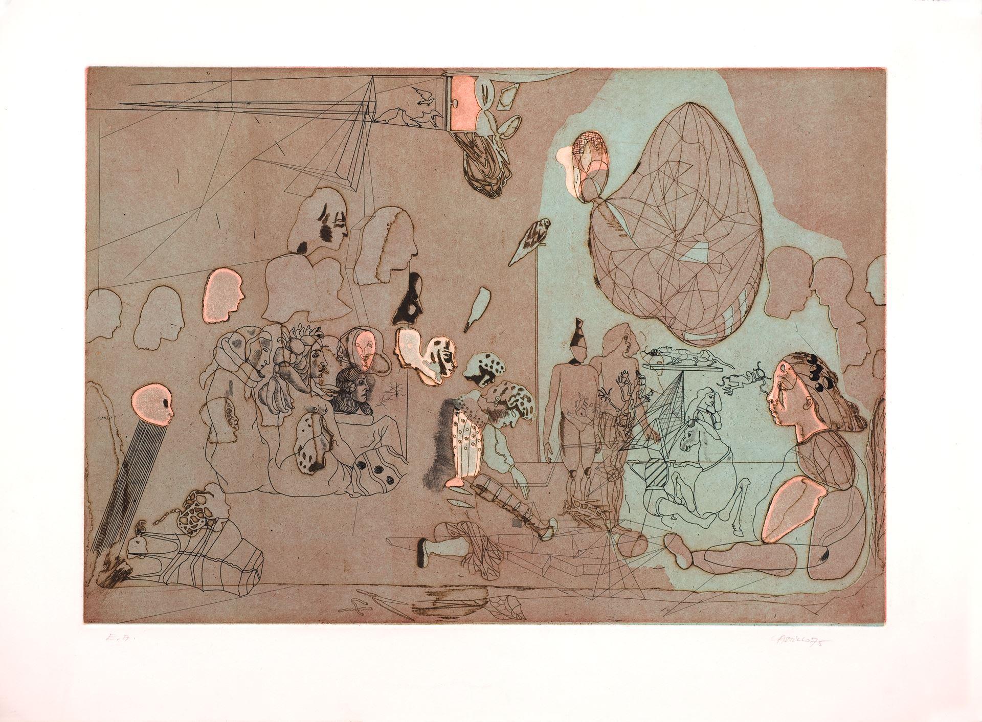 Jorge Castillo - litografía original de edición limitada firmada en ...