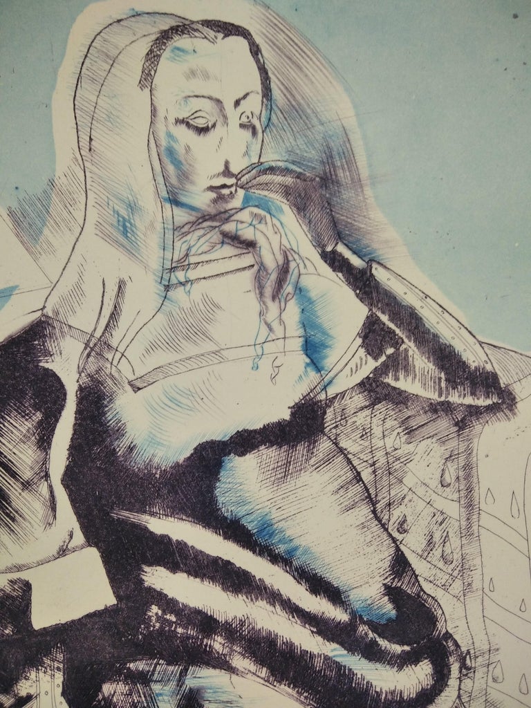 Jorge Castillo - Mujer en sofá For Sale at 1stDibs