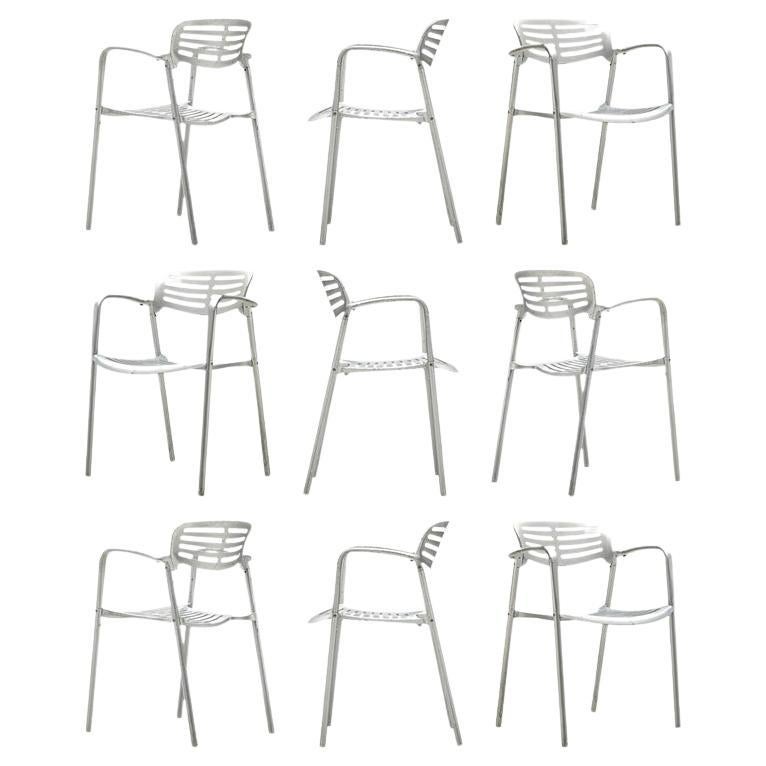 Jorge Pensi 'Toledo' Armchairs in Aluminium For Sale at 1stDibs