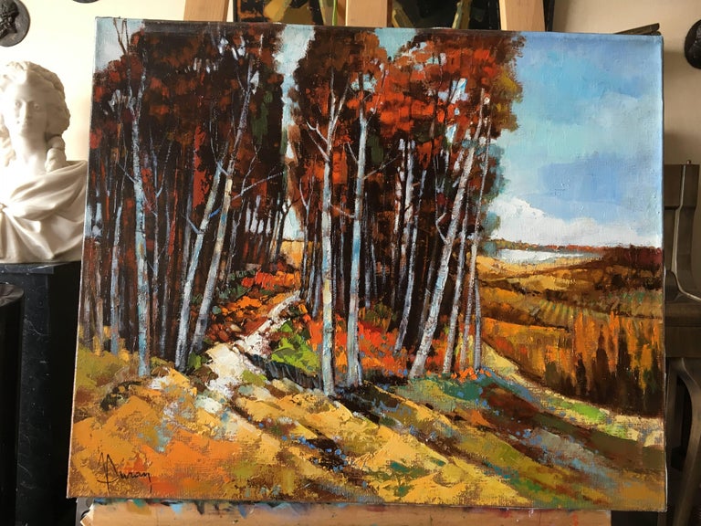 Jori Duran - The timber, French expressionist oil on canvas For Sale at ...