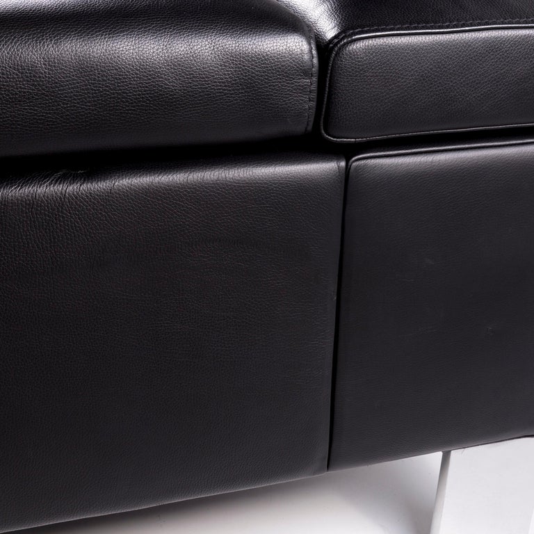 Jori Shiva Leder Ecksofa Schwarz Sofa Funktion Jean-Pierre Audebert ...