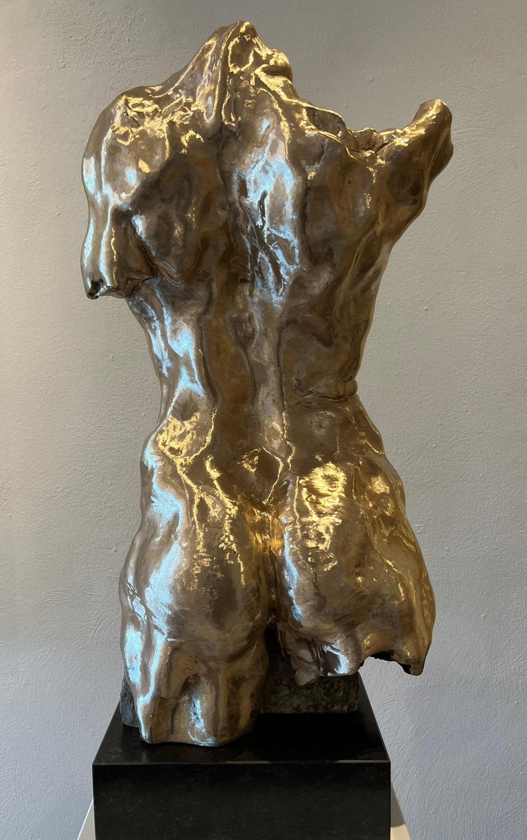 Joris Verdonkschot - Trojan Kore Torso Bronze Sculpture Golden - In Stock For Sale at 1stDibs