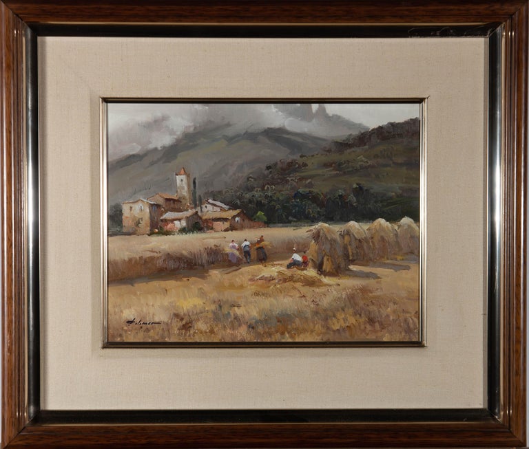 José Colomer - José Colomer (1935-2002) - Contemporary Oil, Hay Harvest ...