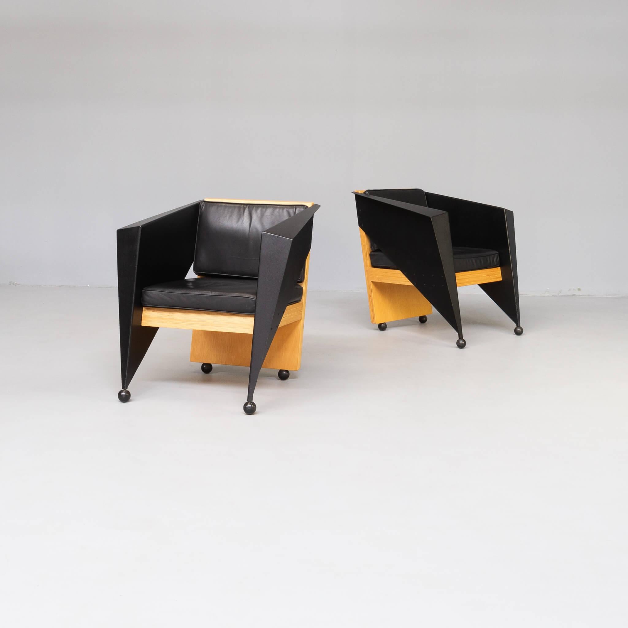 Jos Laugs ‘rapido’ lounge chair for Furnitura set/2 For Sale at 1stDibs