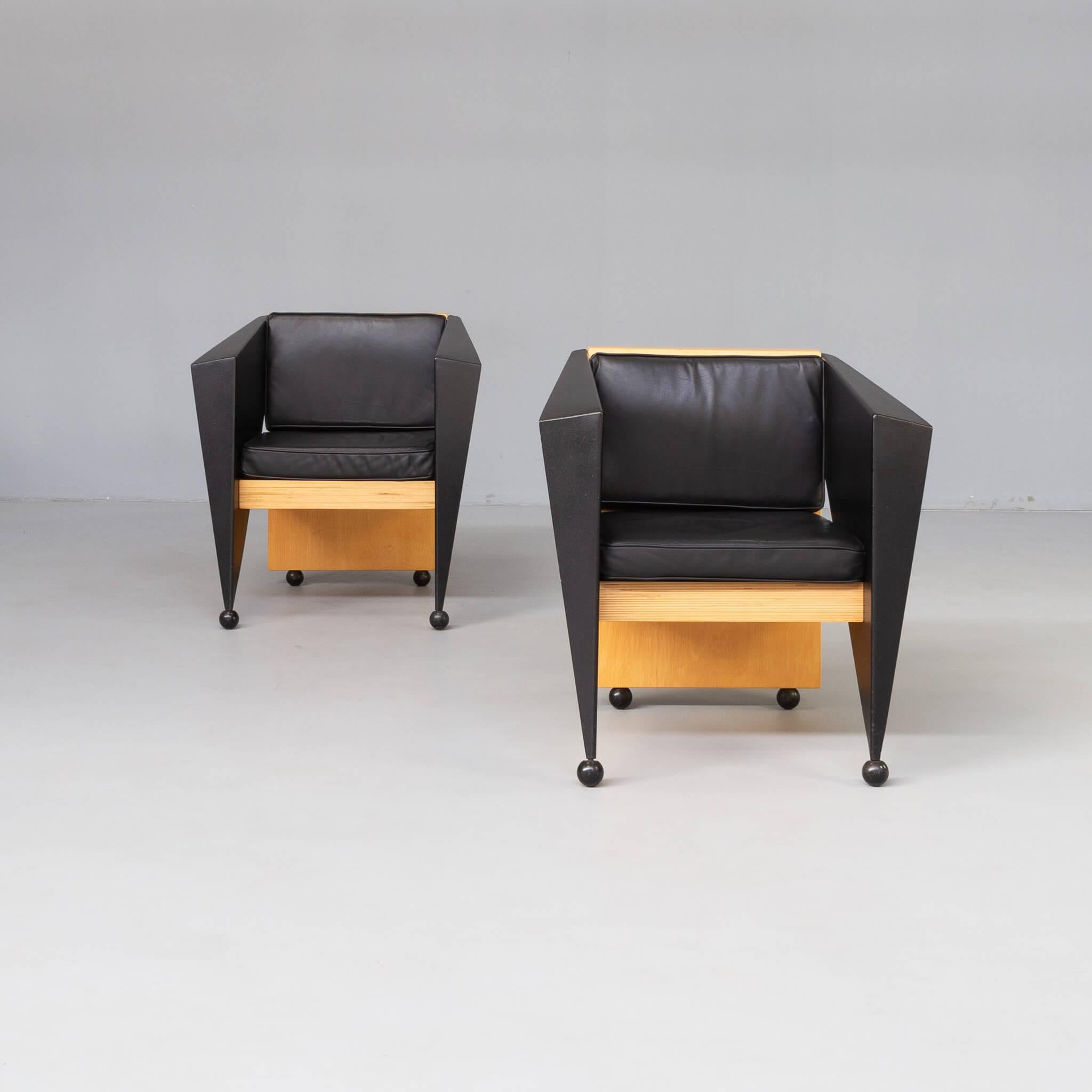 Jos Laugs ‘rapido’ lounge chair for Furnitura set/2 For Sale at 1stDibs