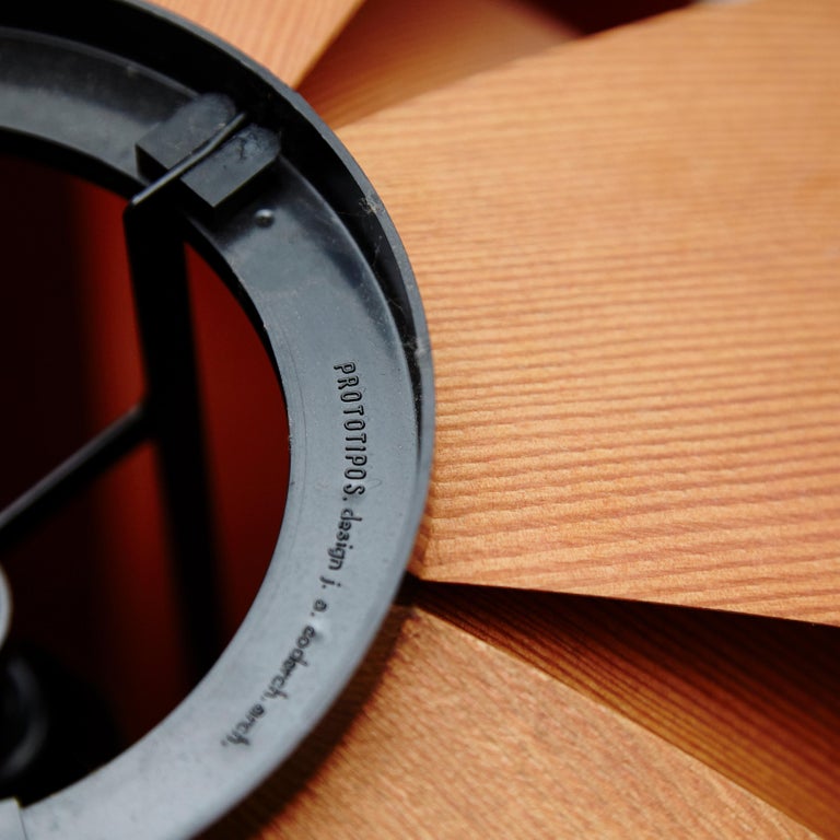 Jose Antonio Coderch Wood Lamp 'Disa,' circa 1950 For Sale at 1stDibs