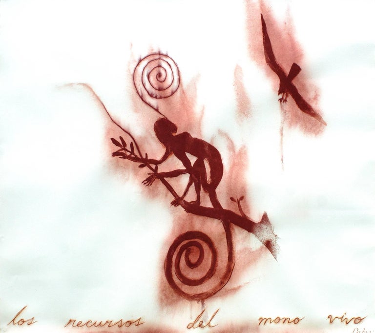 Jose Bedia - Los recuerdos del mono vivo For Sale at 1stDibs