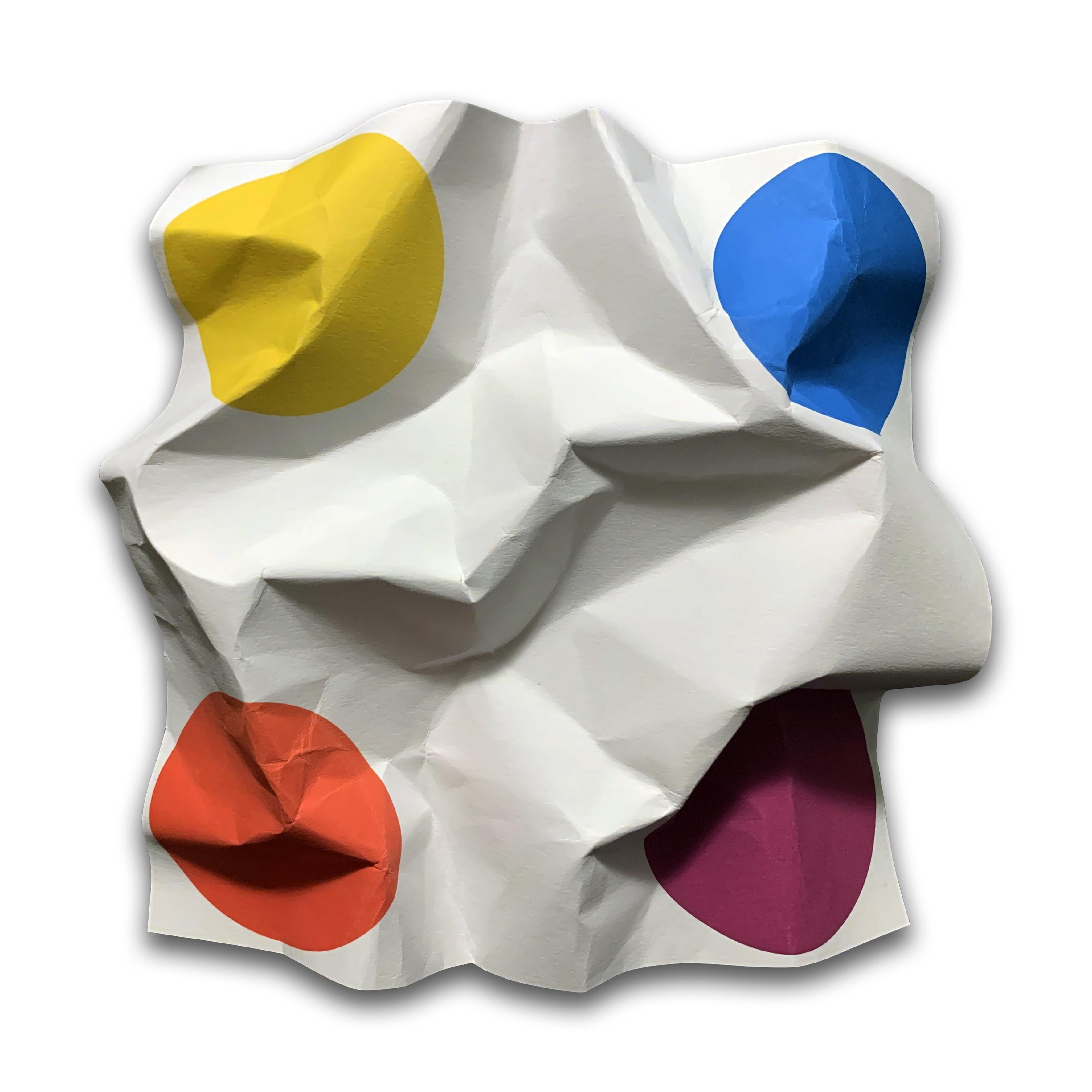 Jose Guedes - "Damien Hirst (4)", Painting on cut aluminium, Pop ...