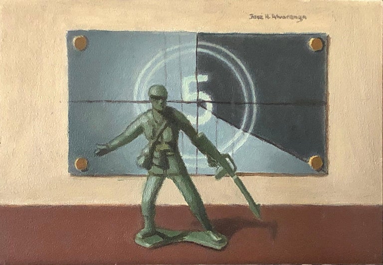 Jose H. Alvarenga - The Victorious, Oil Painting For Sale at 1stDibs