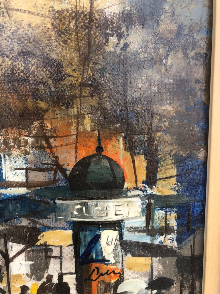 Jose Luis Florit Rodero - View of Paris France oil on canvas painting ...