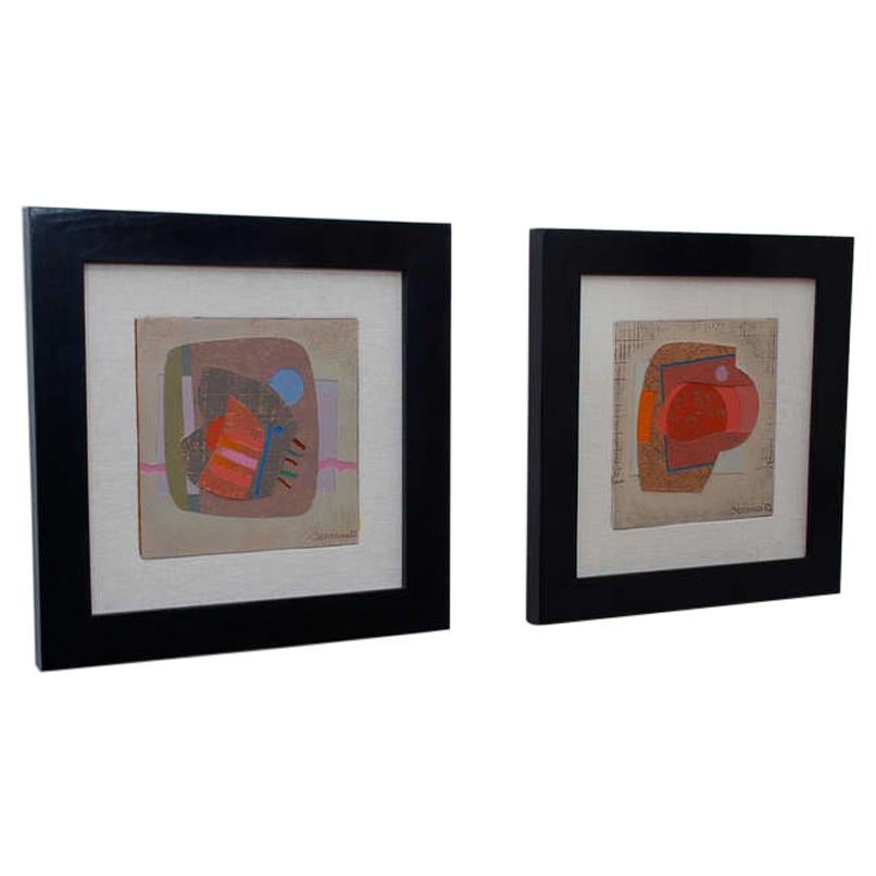 Large Jerry Clapsaddle Abstract Painting, 1982 at 1stDibs