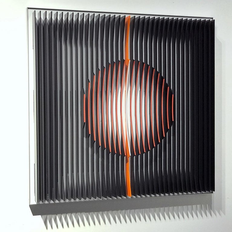 Jose Margulis - Red filled Moons - kinetic wall sculpture by J ...