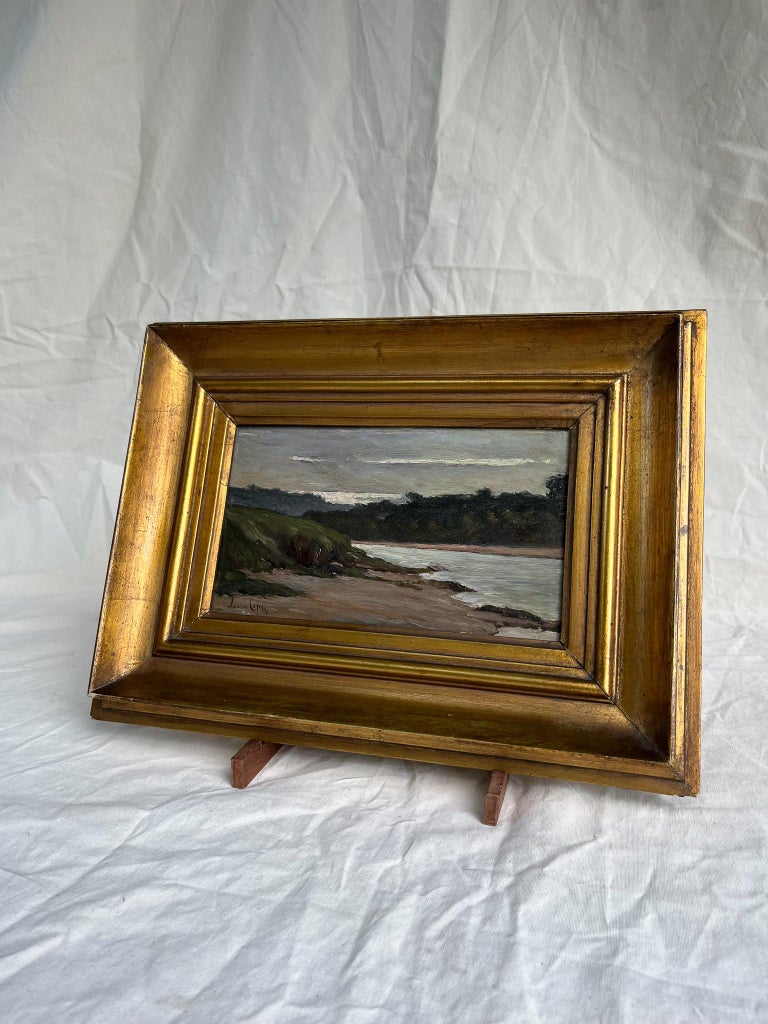 José Maria Soares Lopes '1888-1921', Landscape with Lake, Oil on Card ...