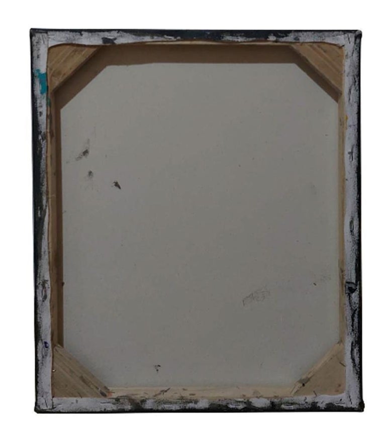 Jose Ricardo Contreras Gonzalez - Blue tone cube, Acrylic and oil on ...