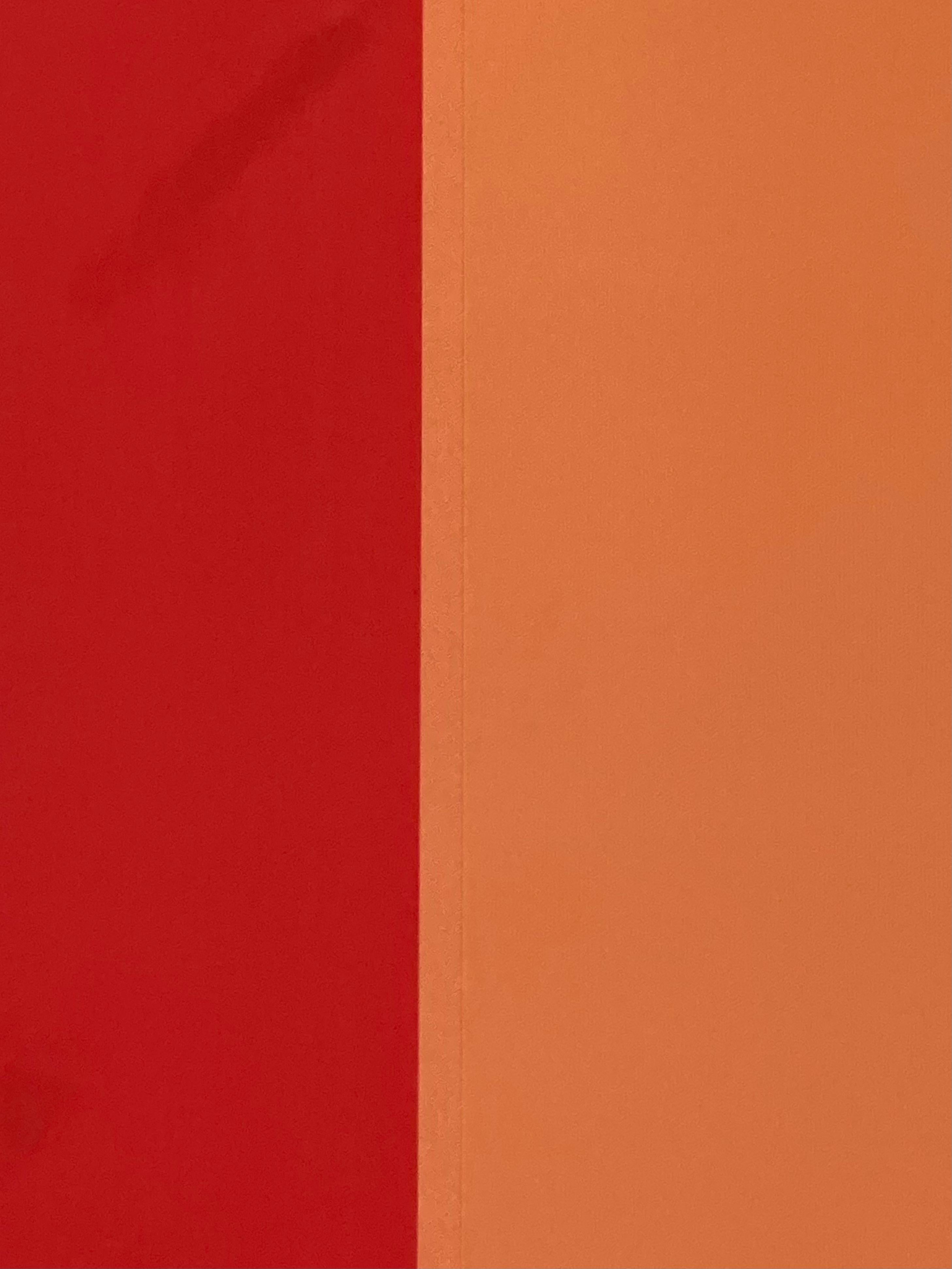 Josef Albers Inspired Painting "Happy" by Todd Hase, Orange For Sale at ...