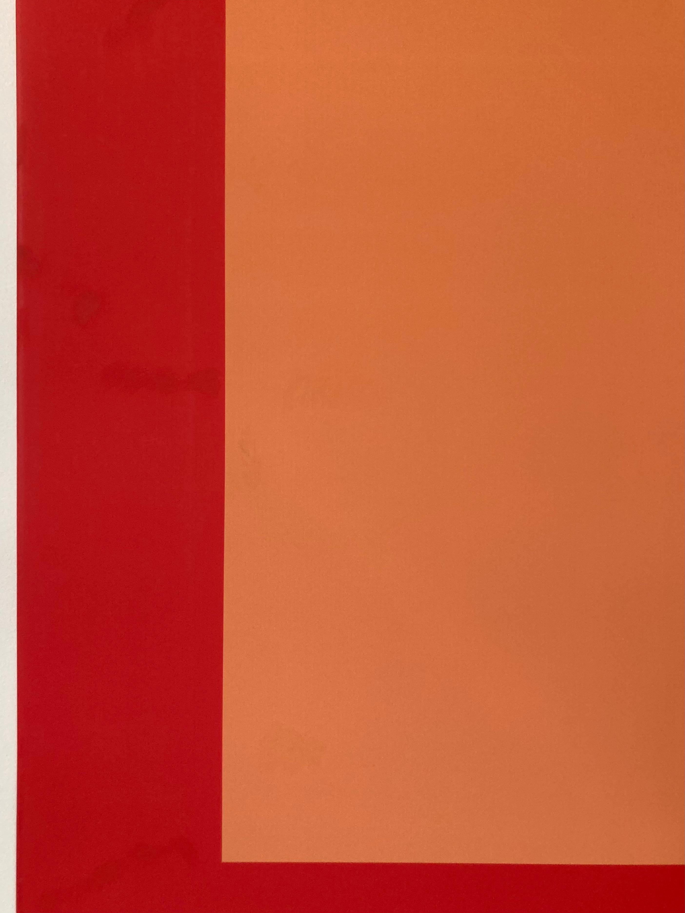 Josef Albers Inspired Painting "Happy" by Todd Hase, Orange For Sale at ...