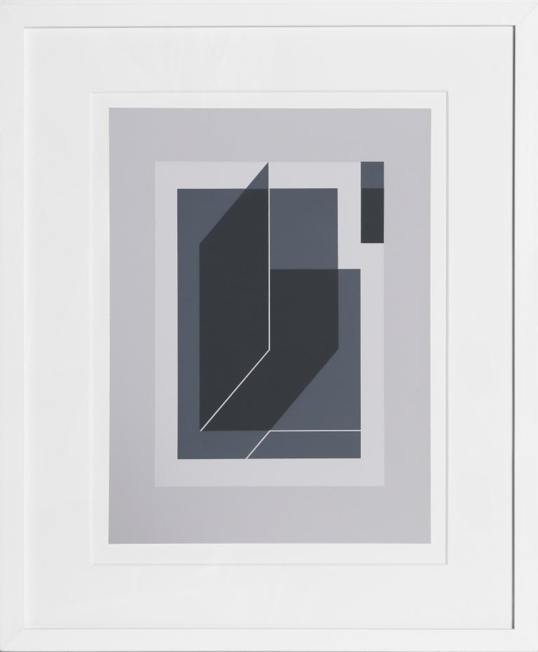 Josef Albers - Bent Black - P1, F25, I1 For Sale at 1stDibs