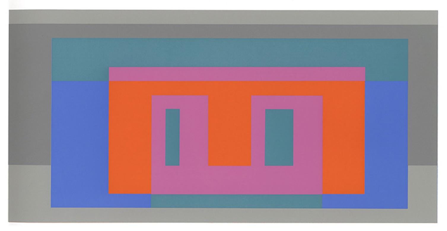 Abstract Lithograph by Josef Albers from Formulation and Articulation ...