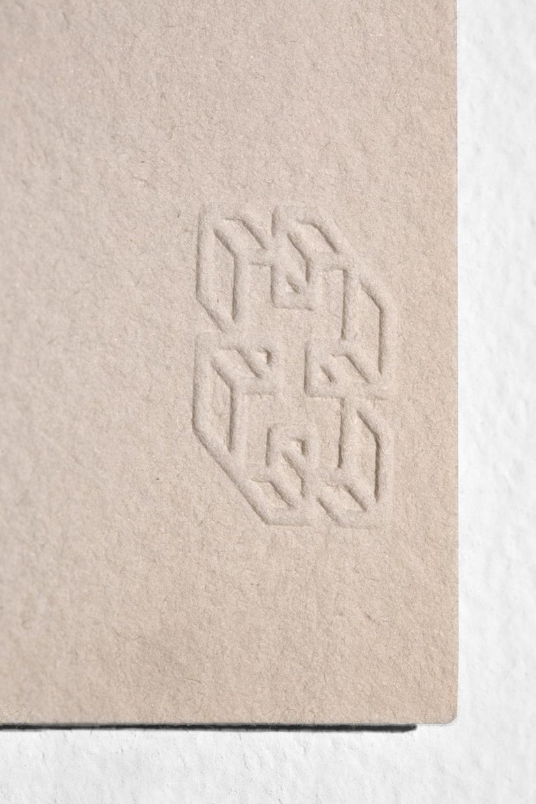 Josef Albers - "Pending", Original Abstract Screenprint, Titled, Signed ...