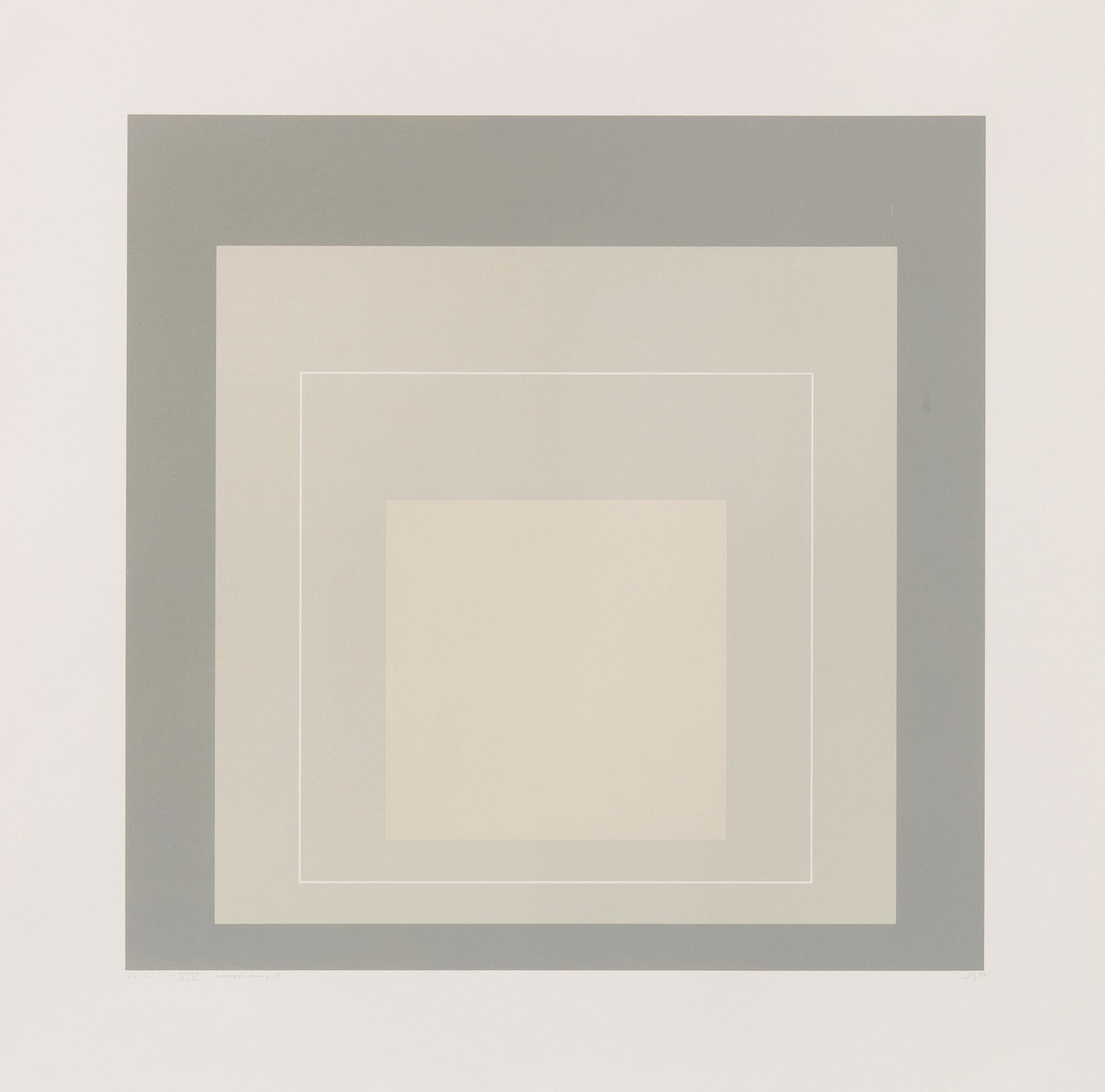 Josef Albers Abstract Leaves Lithographs from Interaction of Color at ...
