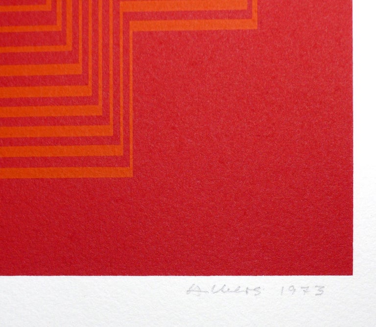 Josef Albers Signed Abstract Screenprint "Ascension" For Sale at 1stDibs