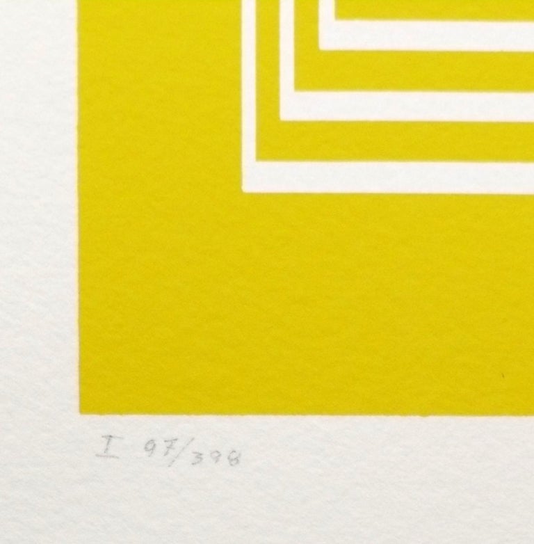Josef Albers Signed Abstract Screenprint "Introitus" For Sale at 1stDibs