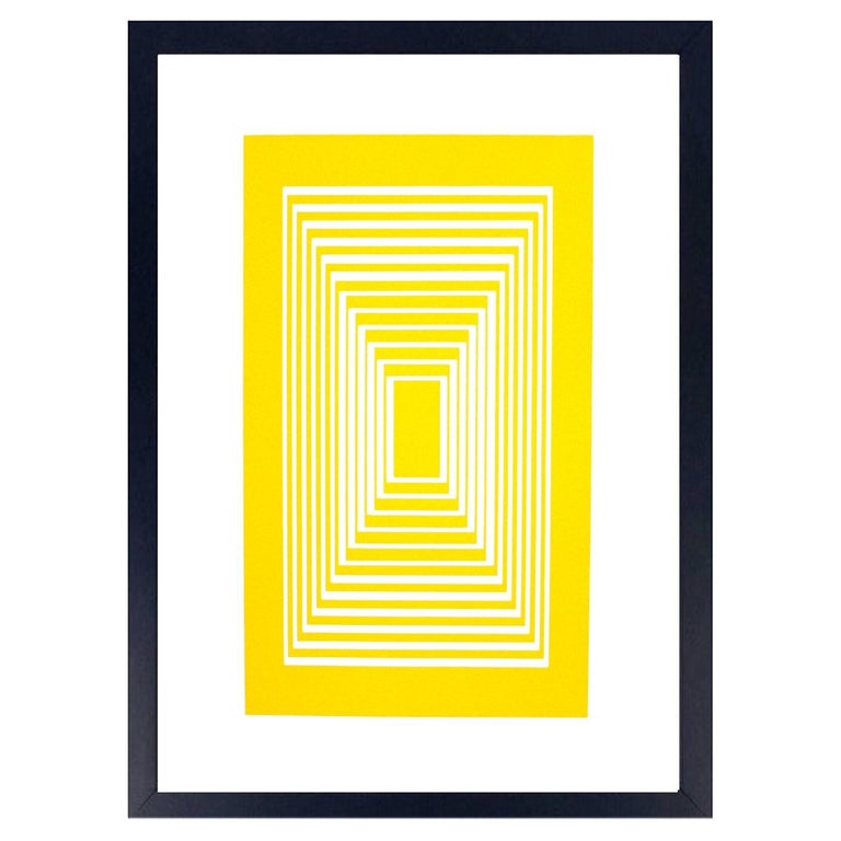 Josef Albers Signed Abstract Screenprint "Introitus" For Sale at 1stDibs