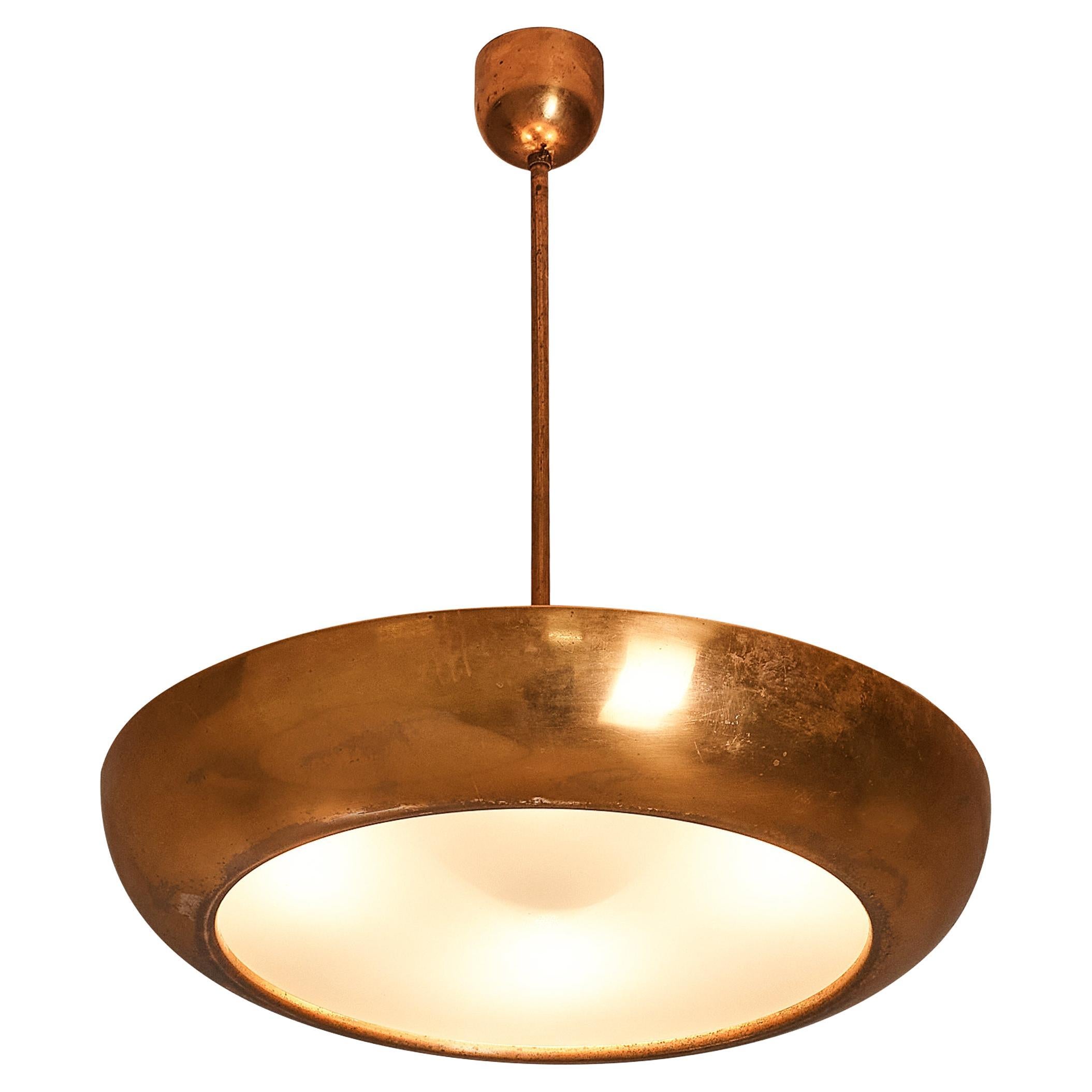 Josef Hurka for Napako Pendant Lamp in Brass For Sale at 1stDibs