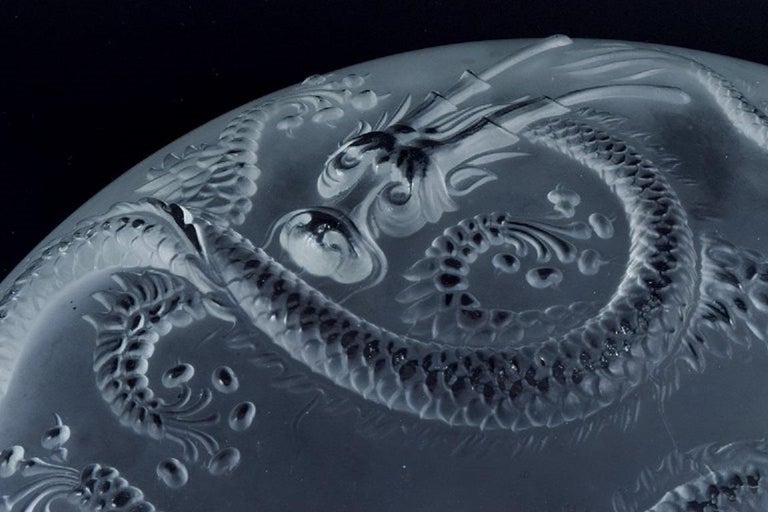 Josef Inwald, Large Art Glass Bowl in Barolac Glass For Sale at 1stDibs