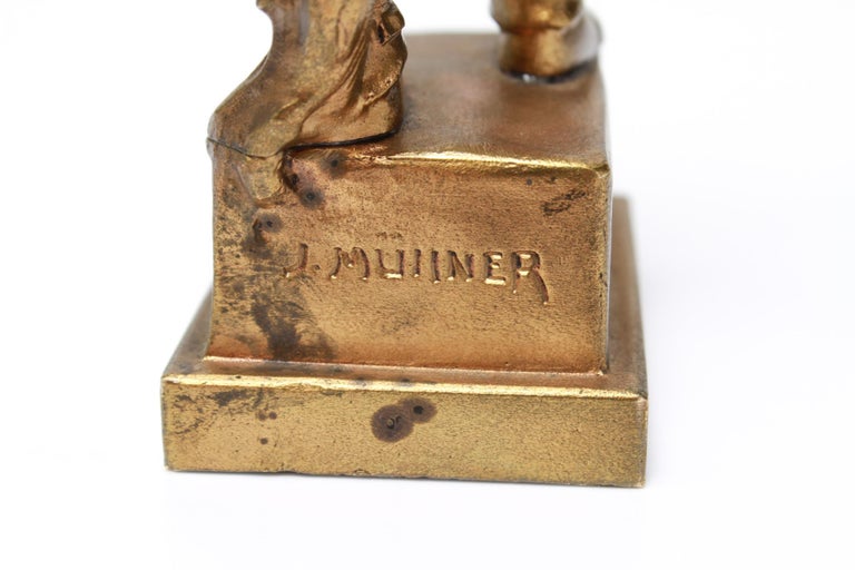 Josef Muellner WWI Militaria Cast Iron Figure of a Knight in Armor at ...