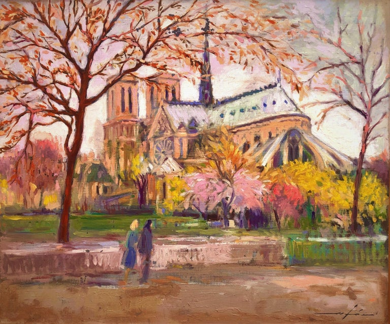 Josep Marfa Guarro - Cathédrale Notre-Dame Paris oil painting France ...