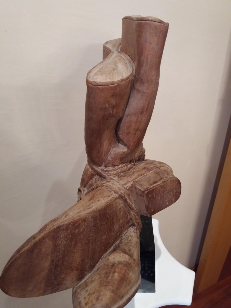 Josep Maria Codina Corona - "BOTAS" original wood sculpture 1990 For ...
