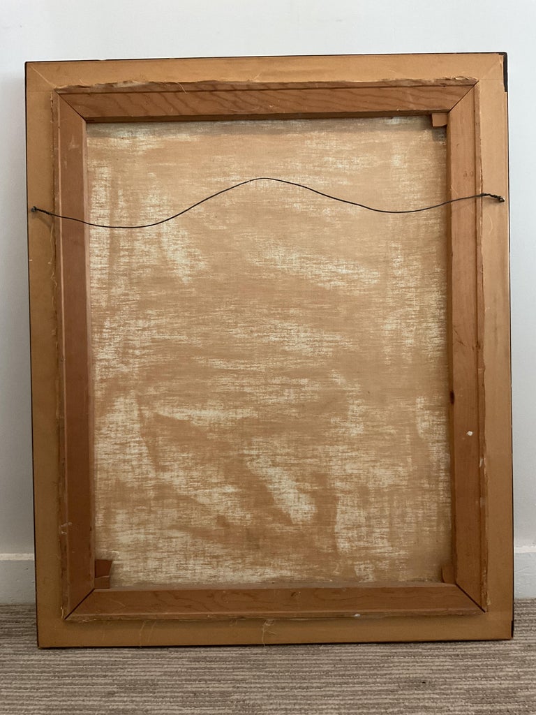 Joseph Albert Sutter - Vintage Modernist Architectural Oil Painting ...