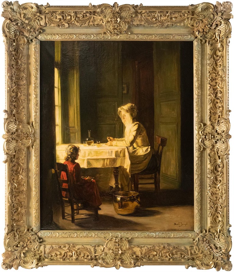 Joseph Bail - Maid and Child Lunching by Joseph Bail For Sale at 1stDibs