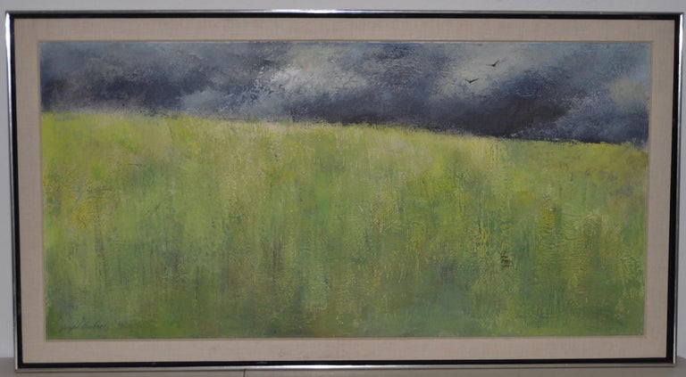 Joseph Barber - Joseph Barber "Wheatfield" Original Oil Painting c.1960 ...