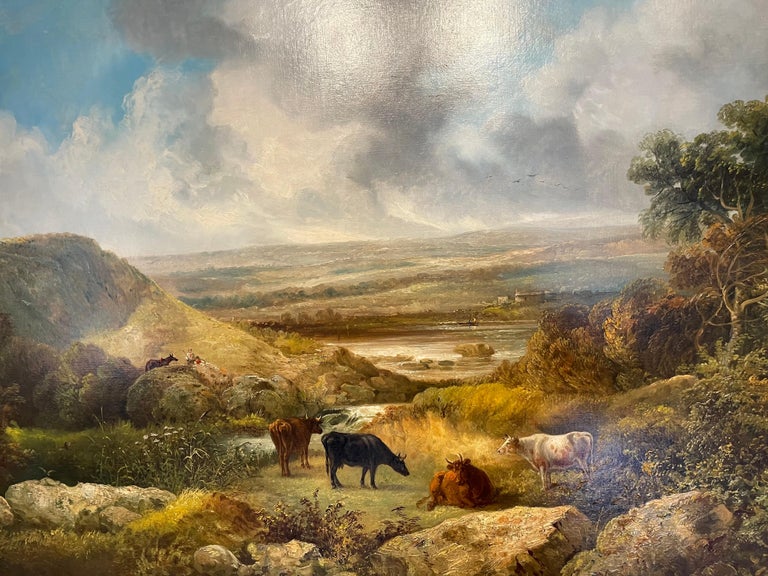Joseph Barker - Oil Paintings, Landscapes, pair by Joseph Barker of ...