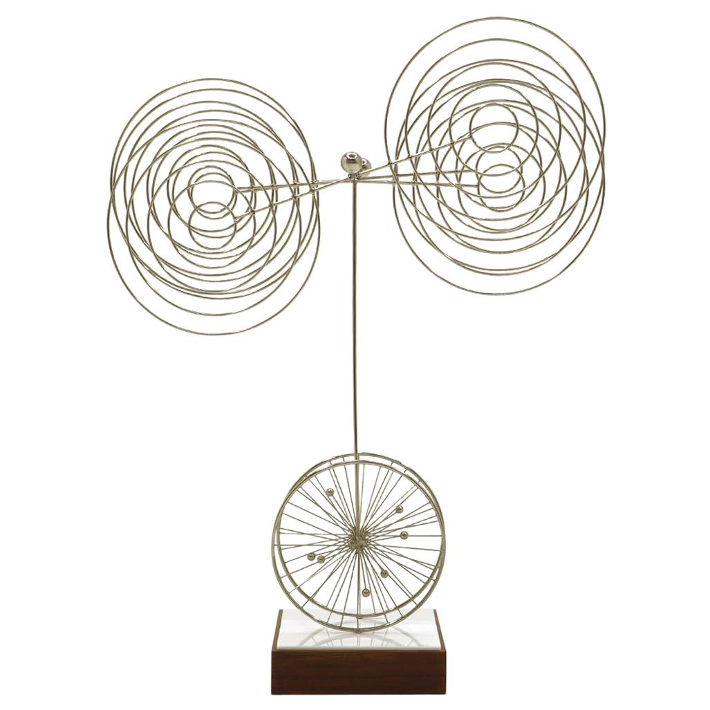 Joseph Burlini Kinetic Table Top Sculpture, circa 1970s at 1stDibs