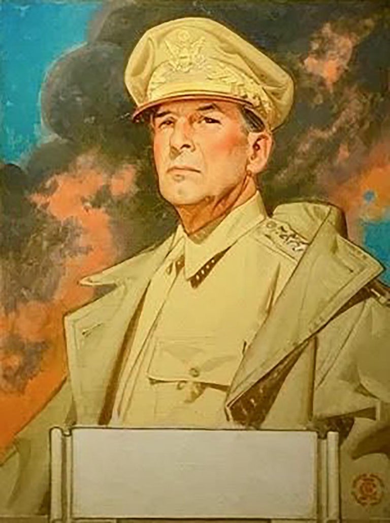 Joseph Christian Leyendecker - General Douglas MacArthur For Sale at ...
