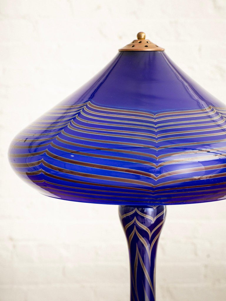 Joseph Clearman Studio Art Nouveau Style Glass Table Lamp at 1stDibs ...