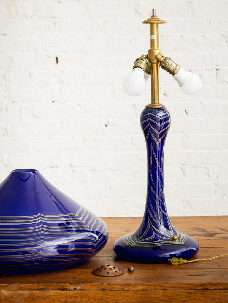 Joseph Clearman Studio Art Nouveau Style Glass Table Lamp at 1stDibs ...