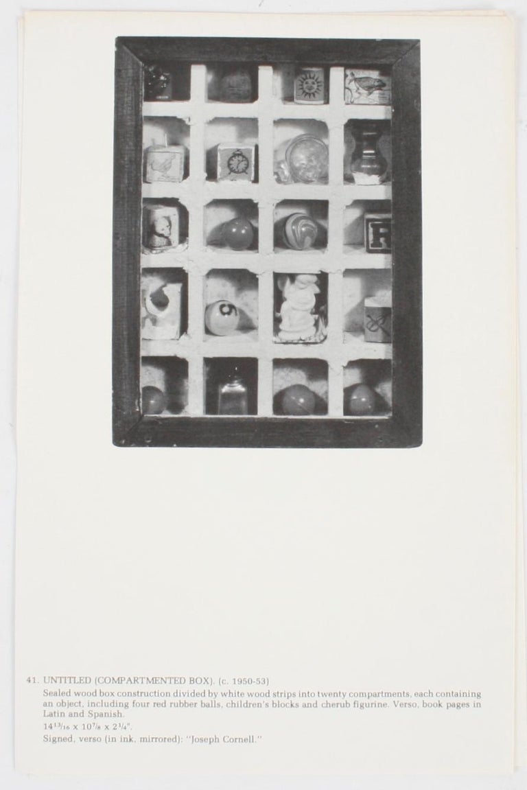 "Joseph Cornell Portfolio", First Edition Catalogue at 1stDibs