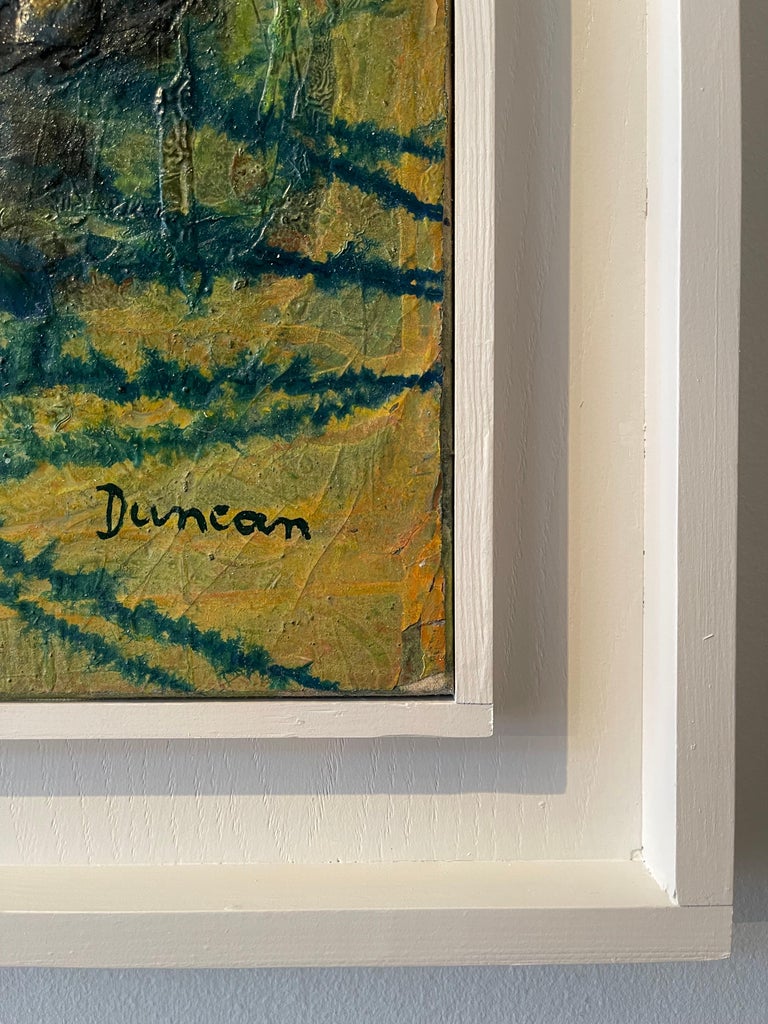 Joseph Duncan - “Owl by night” Modern Post War Oil Painting A Green ...