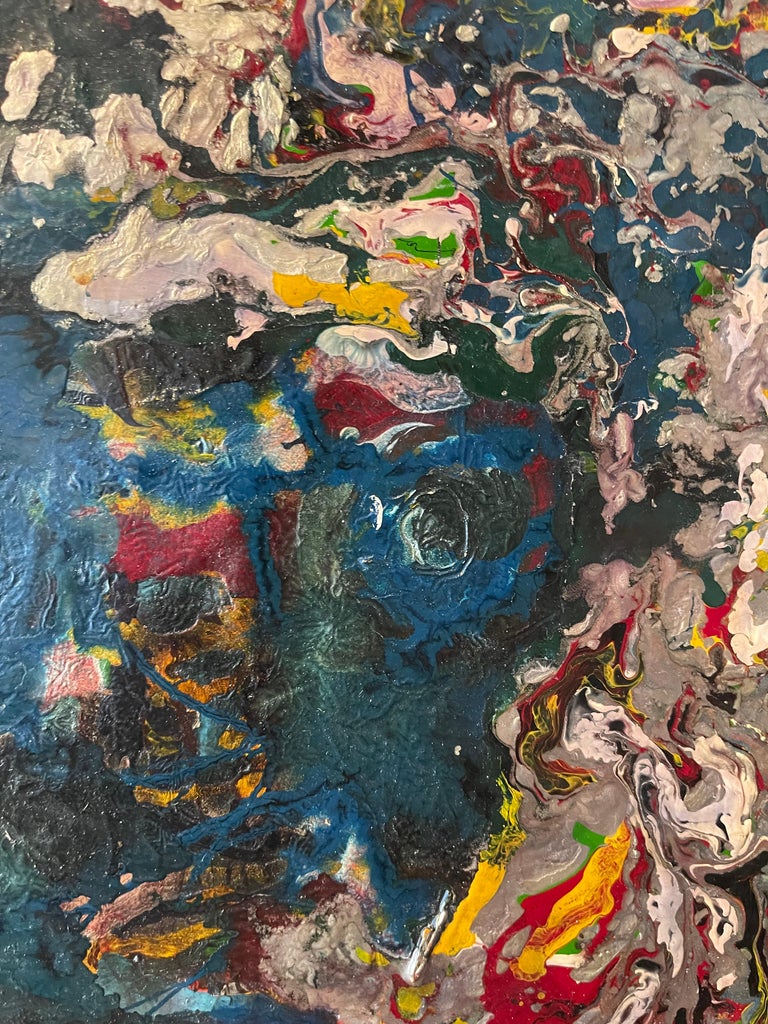 Joseph Duncan - “Owl by night” Modern Post War Oil Painting A Green ...