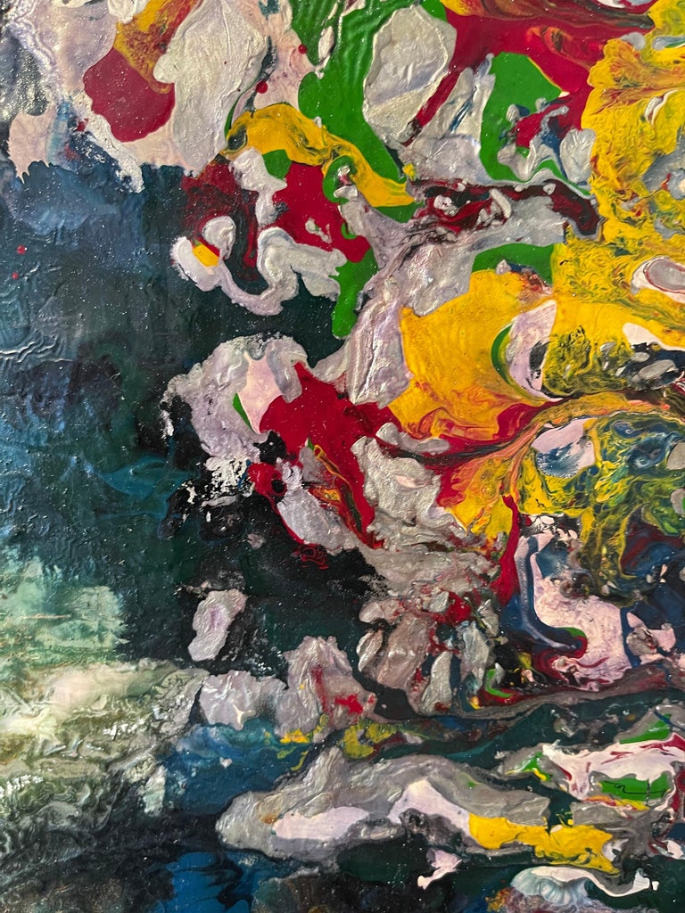 Joseph Duncan - “Owl by night” Modern Post War Oil Painting A Green ...